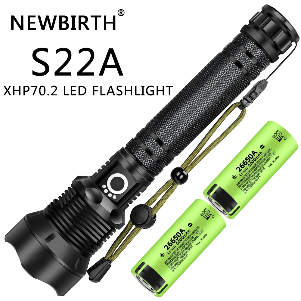 Rechargeable-LED-Flashlights-XHP70-Lamp-Beads-3000-Lumens-Super-Bright ...
