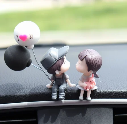 Car Decoration Cute Cartoon Couples Action Figure Figurines Balloon ...