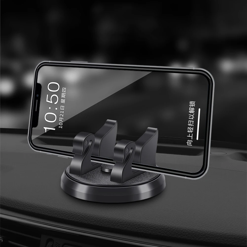 New 360 Degree Rotate Car Phone Holder Dashboard Bracket Smart Phone Support Rotatable Simple ...