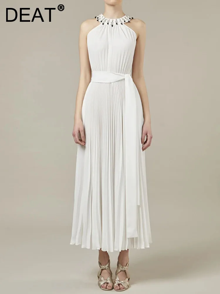 DEAT-Robe-de-soir-e-pliss-e-en-mousseline-de-soie-pour-femme-l-gante ...