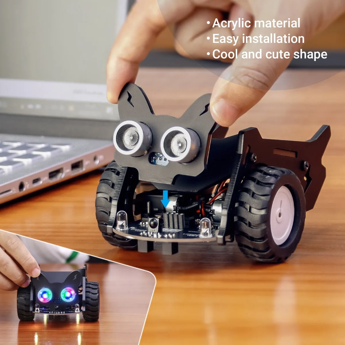 CrowBot BOLT açık kaynak akıllı programlama araba + 16 Arduino için ...