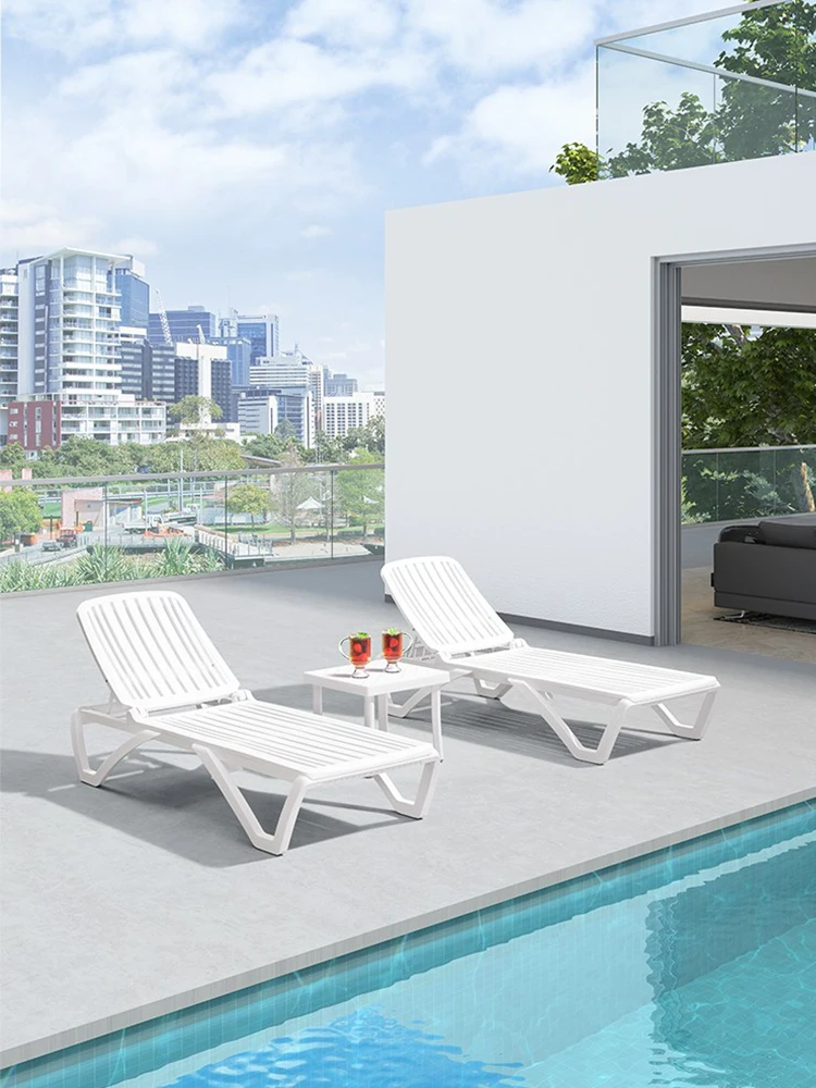 Swimming-pool-lounge-chair-beach-vacation-balcony-courtyard-leisure ...