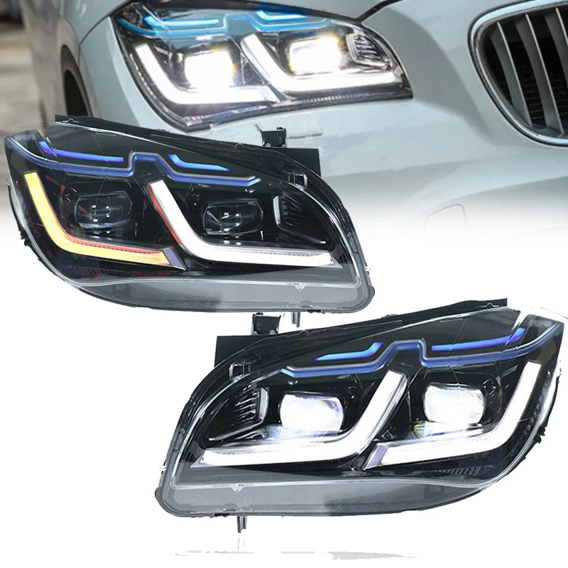 2PCS-Car-Front-LED-Headlights-For-BMW-X1-E84-2010-2015-DRL-Turn-Signal ...