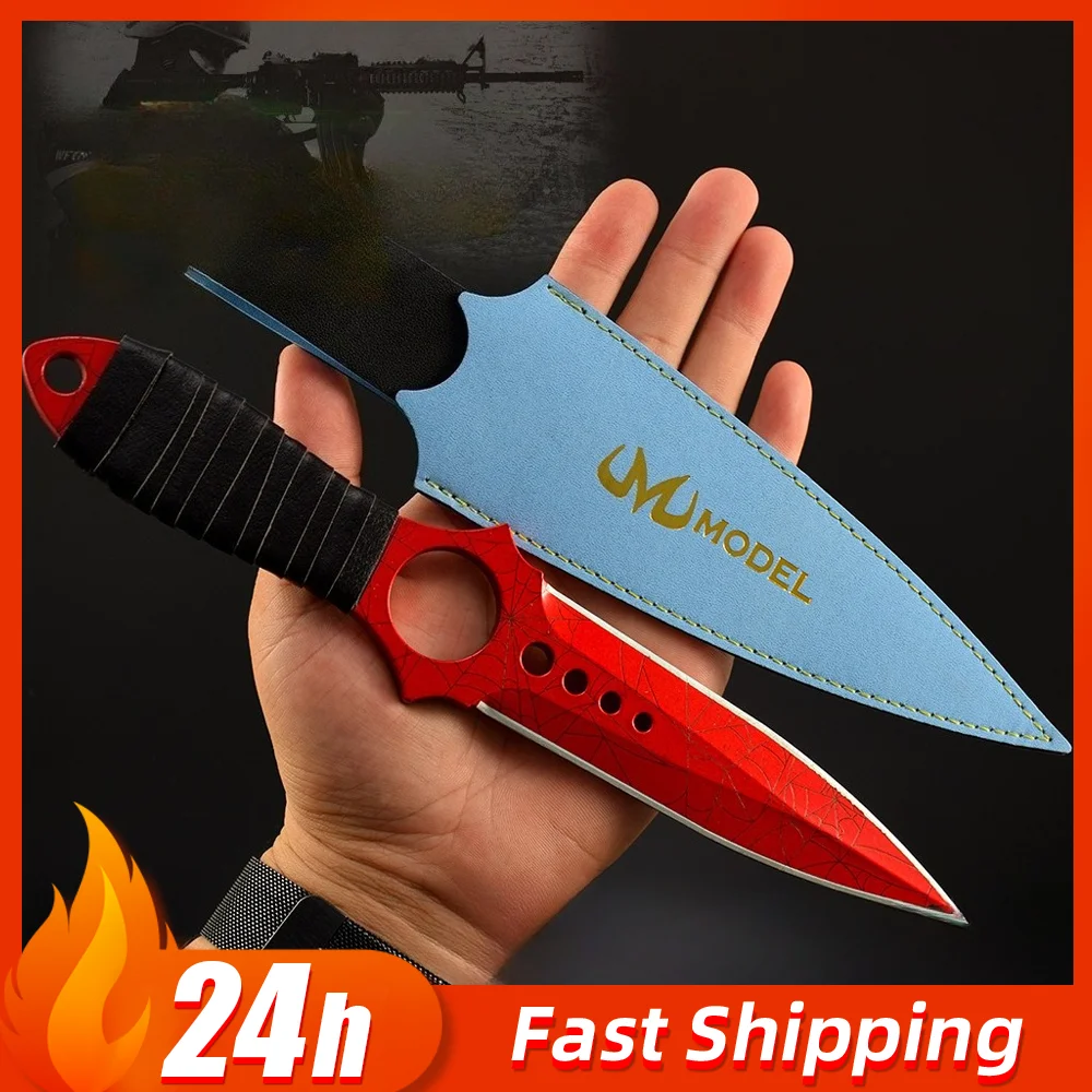 28cm Go Game Peripherals Scarlet Web of Skeleton Dagger with Holster ...