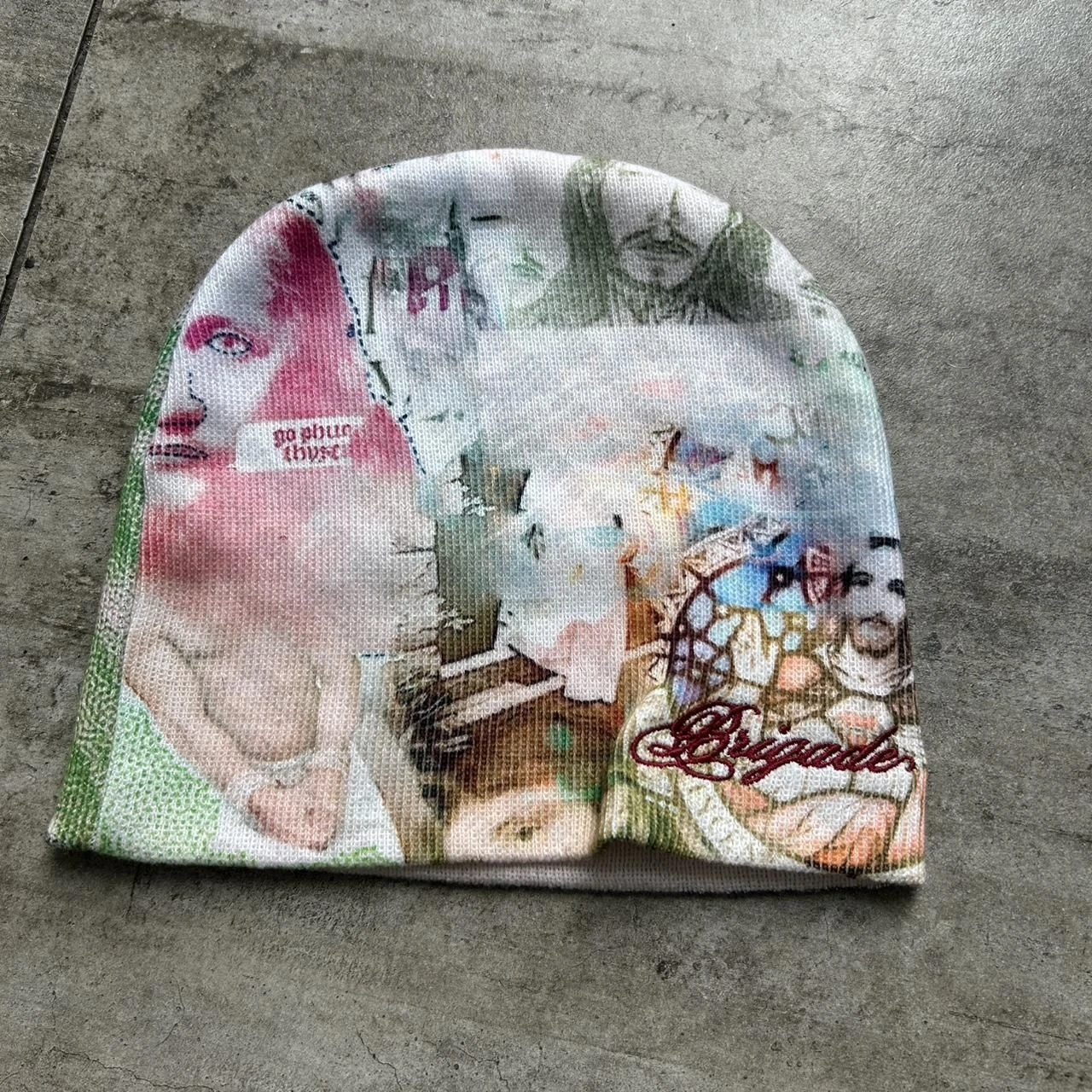 Beanies Y2k Hat Men's Caps Cute Women's Winter Hat Harajuku Punk Print ...