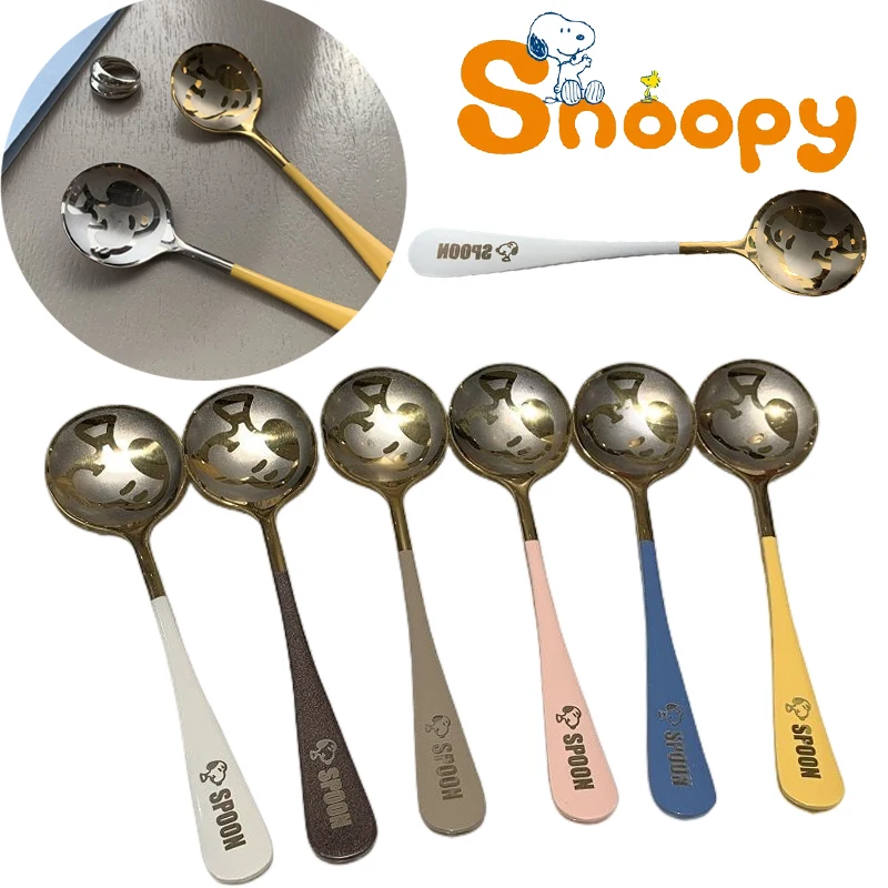 1-6PCS-Snoopy-Spoon-Set-Small-Teaspoon-Coffee-Spoon-Ice-Cream-Dessert ...