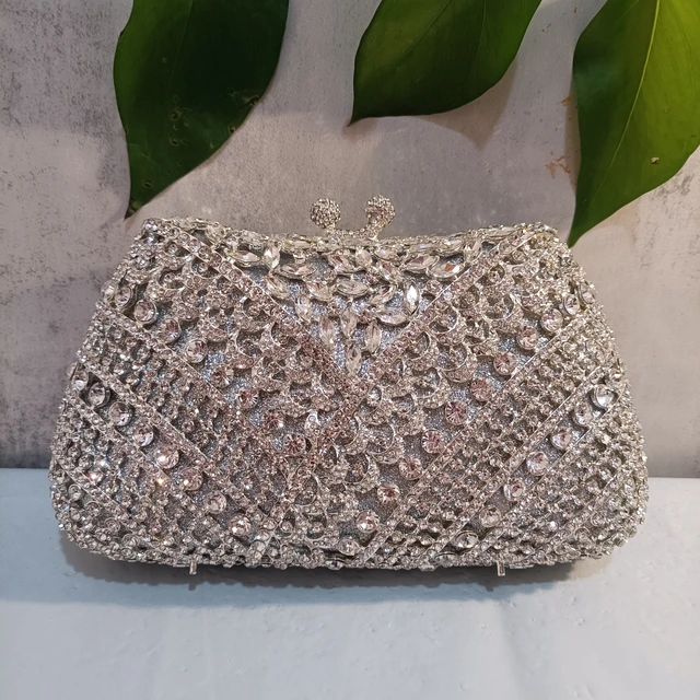 Silver Clutch Purse For Prom