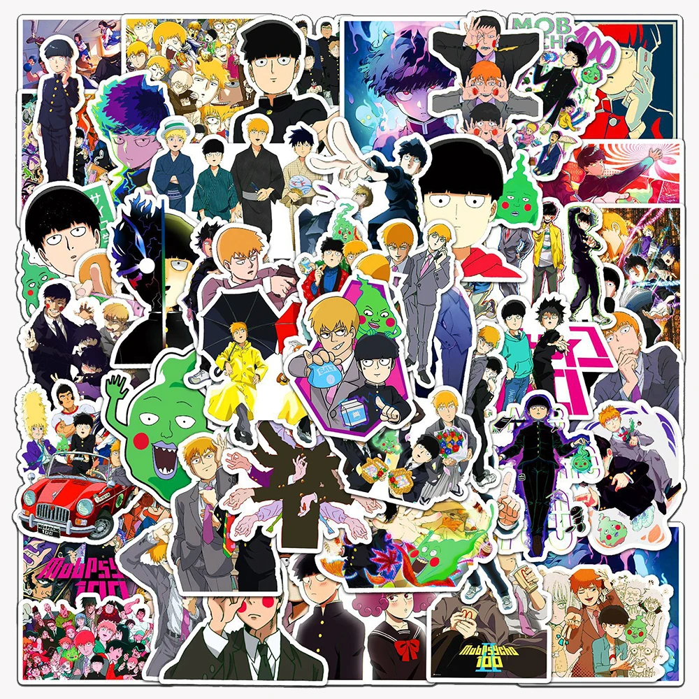 10-30-50pcs-Anime-Mob-Psycho-100-Stickers-Funny-Cartoon-Sticker-Kids ...