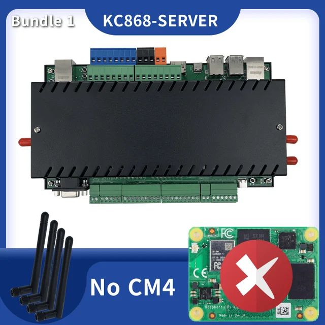 KC868-Server Smart Home Controller Switch RJ45/WiFi RS232 RS485 RF433MHz MQTT TCP HTTP CM4 ...
