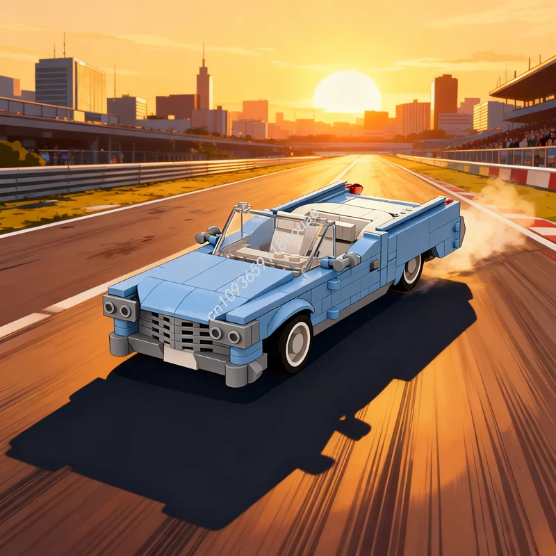 344pcs MOC MIAMI VICE Cadillac DeVille City Champions Model Toys ...