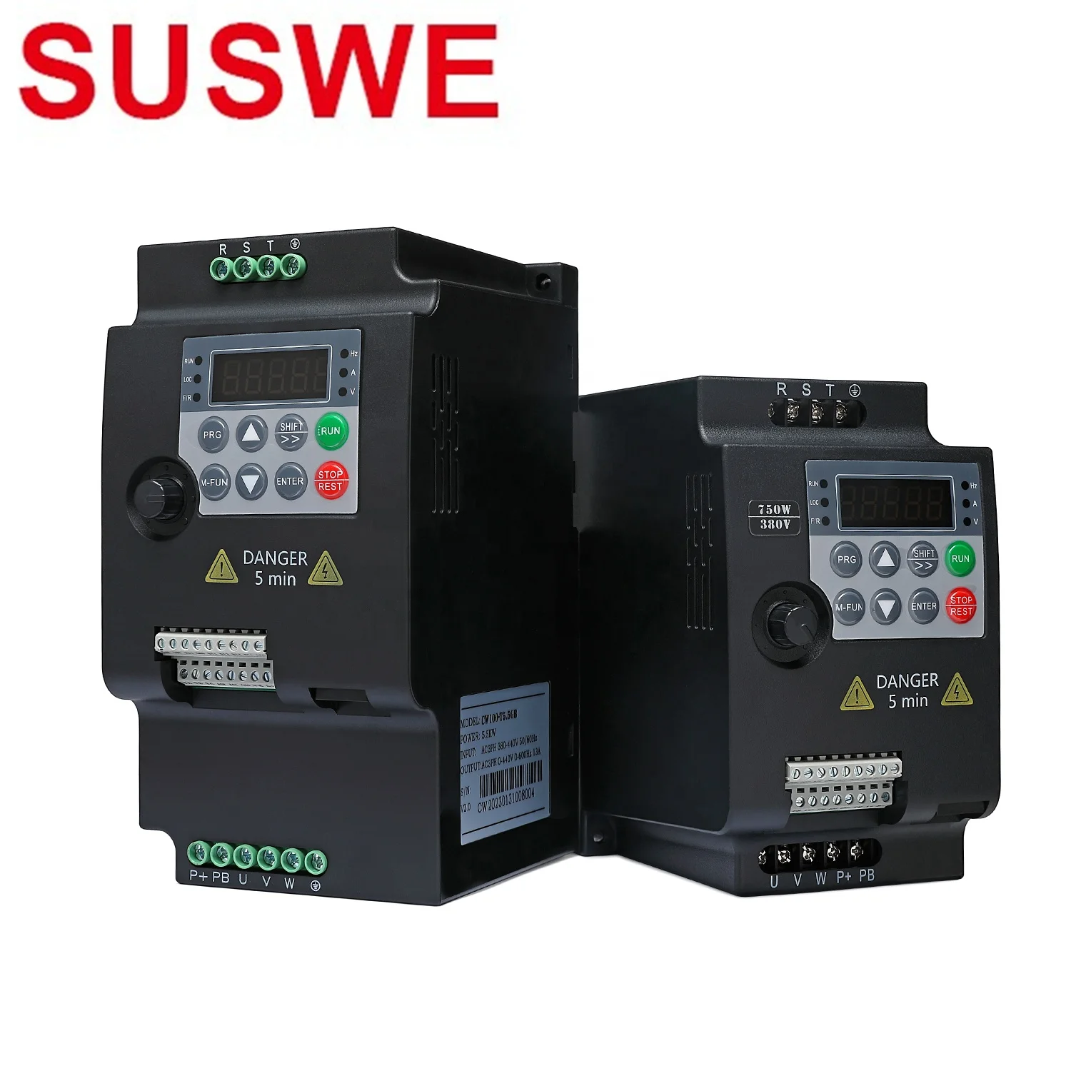 SUSWE 0.2KW 0.4KW 0.75KW VFD 1Phase 220V 3 Phase 380v Vfd Inverter ...