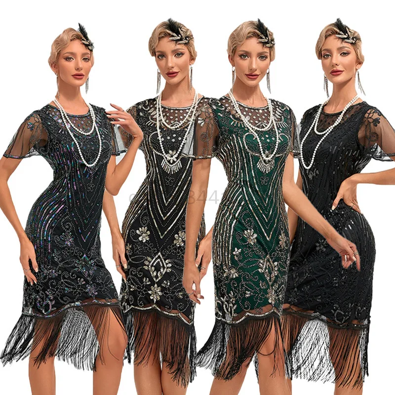 Medieval-Flapper-Dresses-1920s-Gatsby-Roaring-20s-Sequin-Beaded-Dress ...