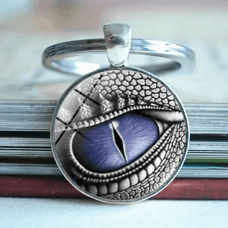 New Accessories Lizard Eyes Fashion Creative Crystal Keychain Key Pendant