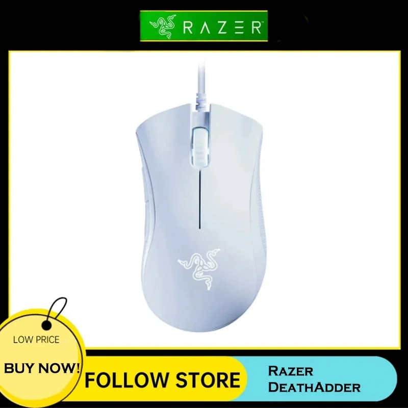 Razer-DeathAdder-Essential-Standard-Wired-Gaming-Mouse-6400DPI-Sensor ...