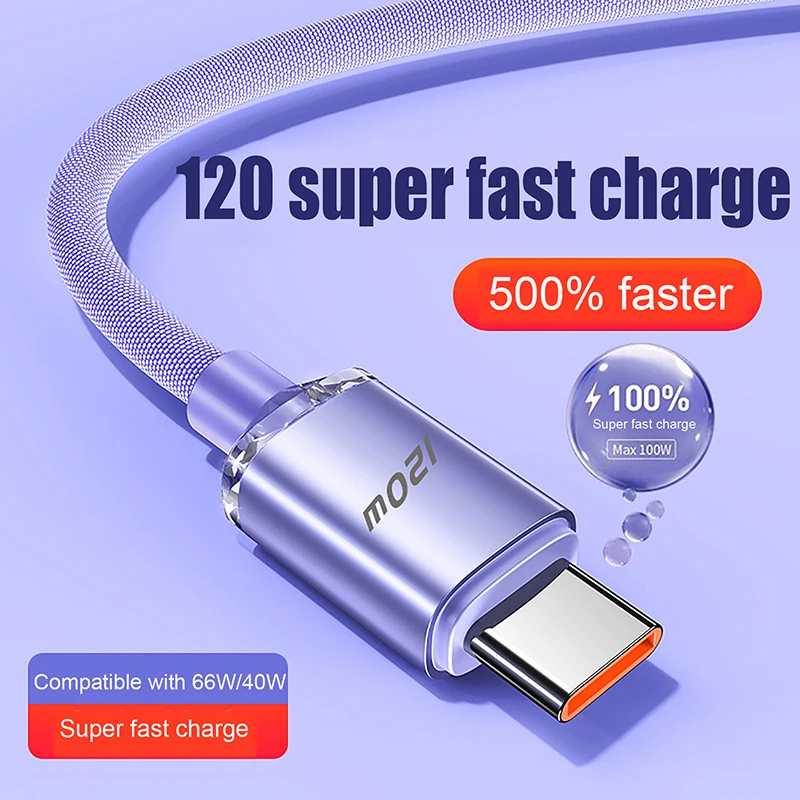 120W-6A-Fast-Charge-USB-Type-C-Quick-Charge-Cable-For-Phone-Fast ...