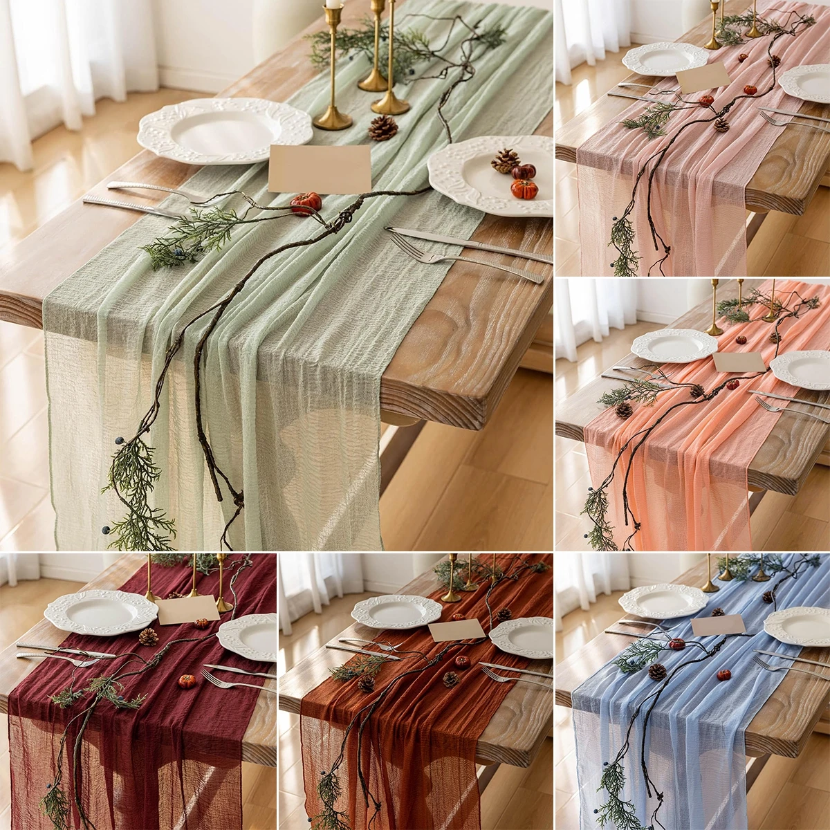 Tassel-Balinese-Table-Flag-Table-Runner-Dinning-Decoration-Cheese-cloth ...