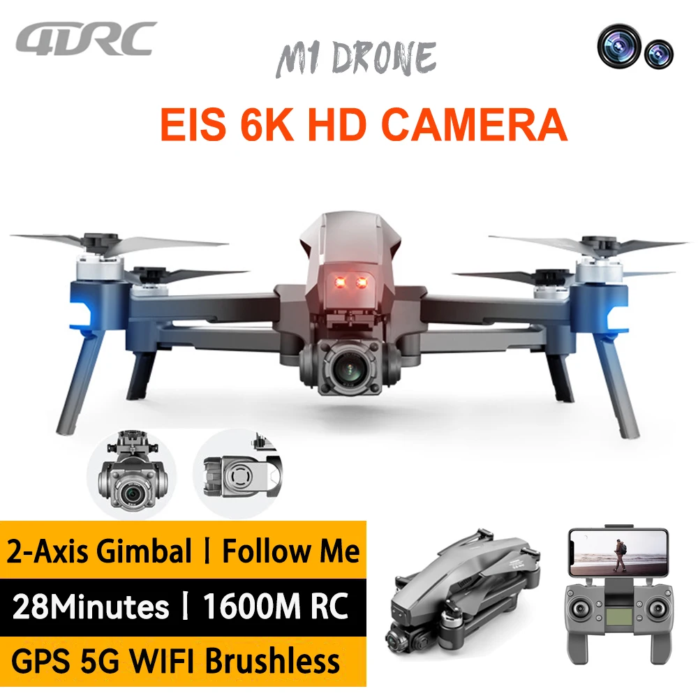 4DRC-M1-Pro-4K-Professional-Drone-With-HD-Mechanical-2-axis-Gimbal ...