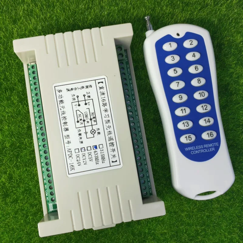 DC-12V-16-channel-RF-Wireless-Remote-Control-system-1-Receiver-1 ...