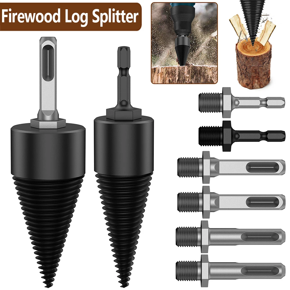 Firewood-Log-Splitter-Round-Hex-Square-Shank-Woodworking-Tools-High ...