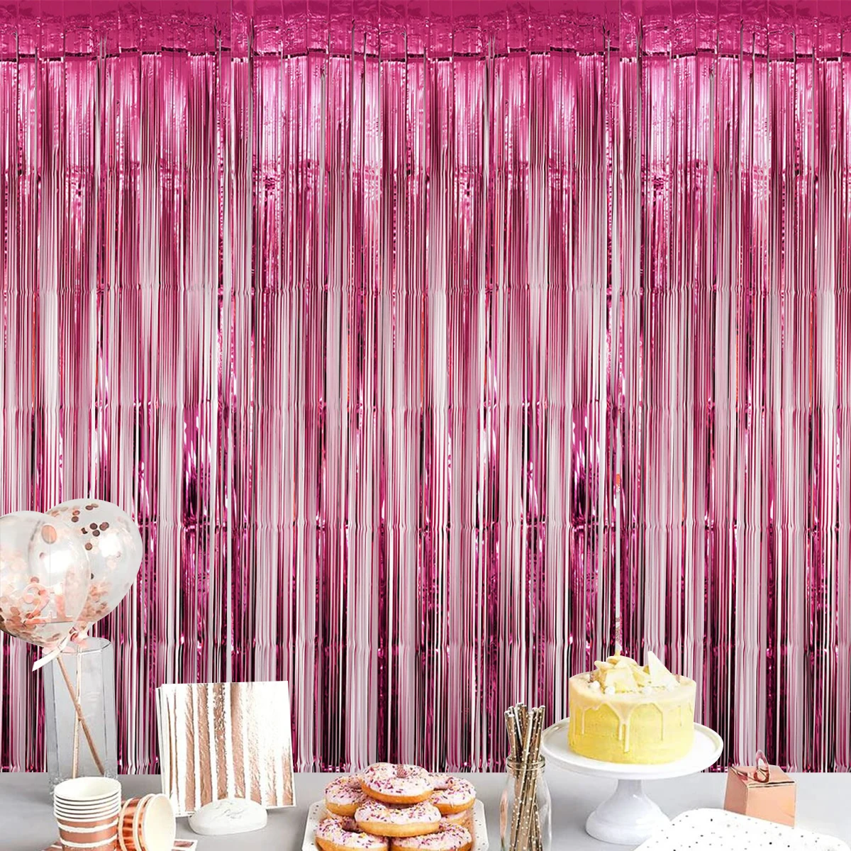 Rain Tinsel Foil Curtain Party Favors Wedding Decoration Party Supplies ...