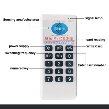 휴대용 주파수 125Khz-13.56MHZ 복사기 복제기 복제기, RFID NFC IC 카드 리더 및 라이터 액세스 태그 복제기 ...