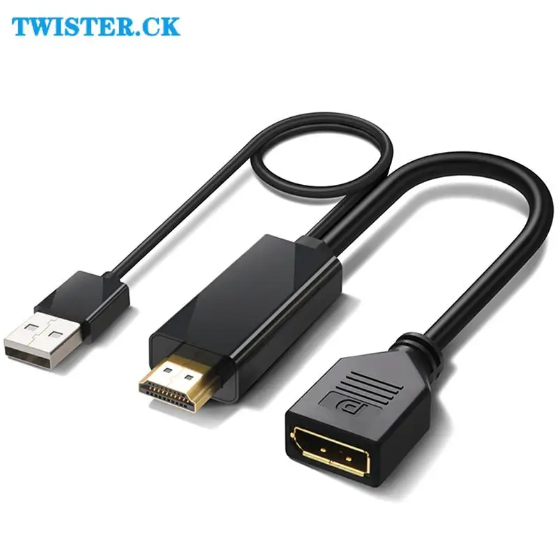 2023-New-Compatible-To-Displayport-Converter-Cable-4K-30HZ-HD-Display ...