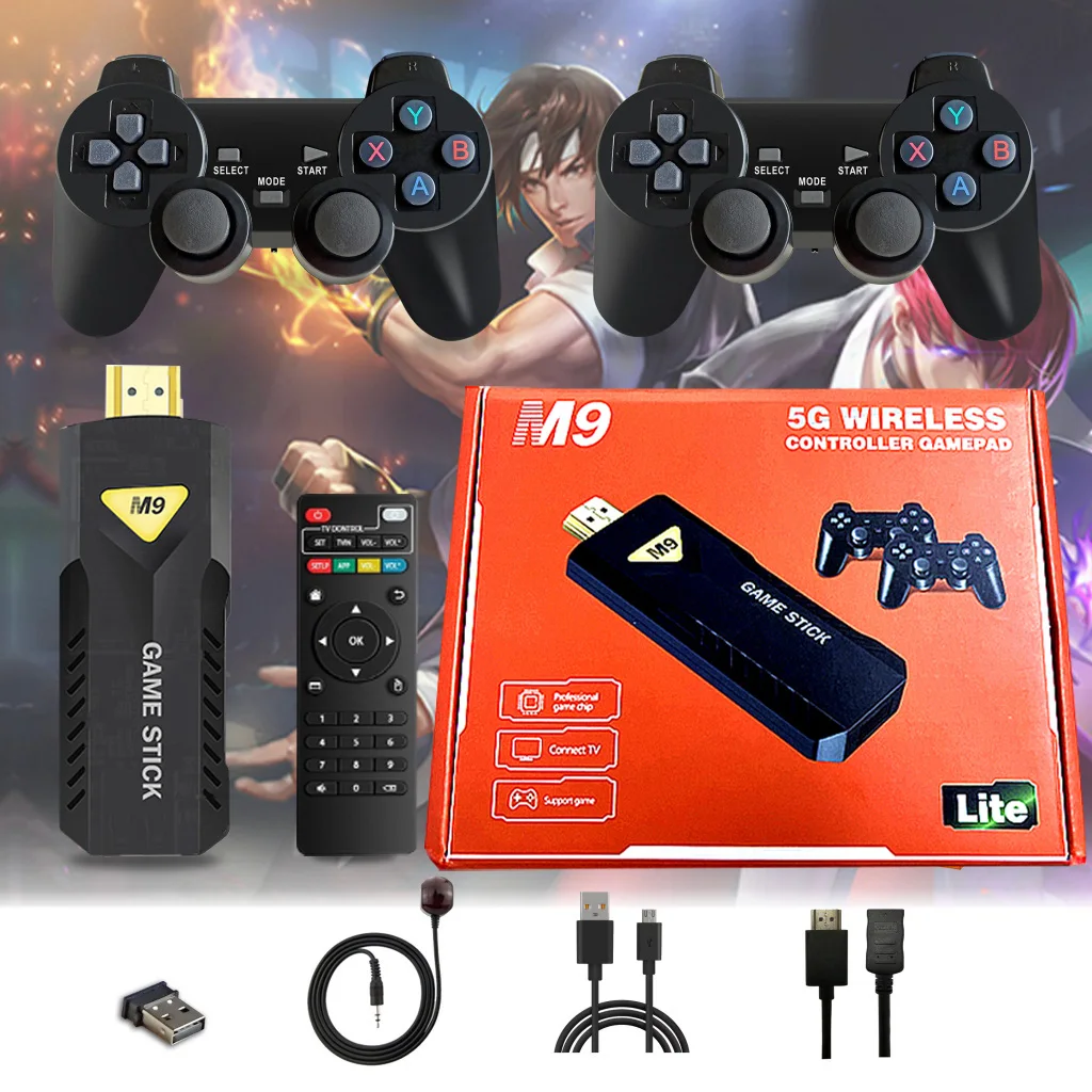 M9 Game Stick&TV Stick Dual System Switch Two handles 5G wifi 4K HD ...