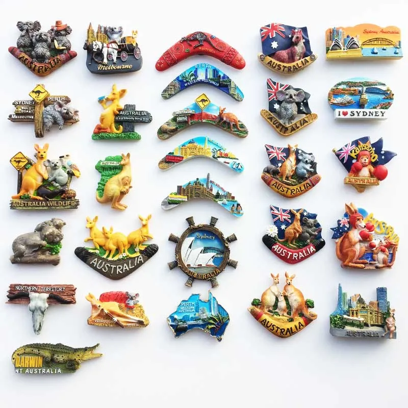 Hand-painted-Magnetic-Fridge-Magnets-Australia-Tourism-Koala-Sydney ...