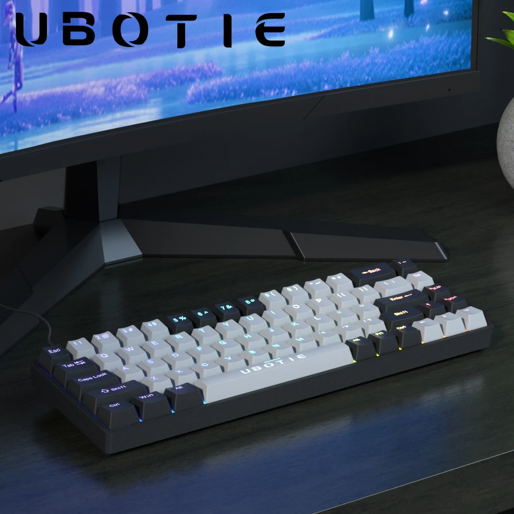 UBOTIE-Wired-Mechanical-Gaming-Keyboard-USB-Keyboards-with-Clicky ...