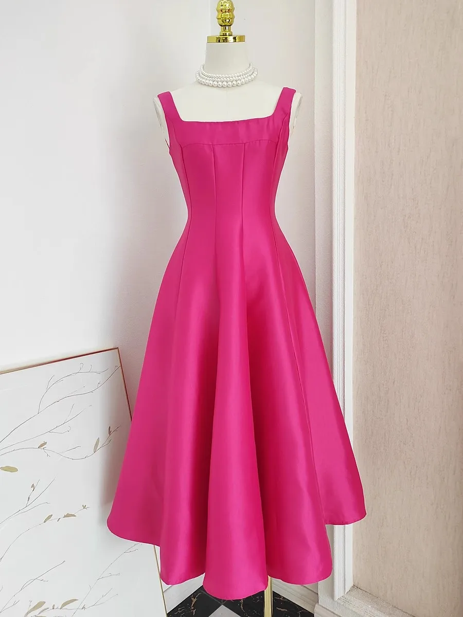 Sexy-Evening-Thick-Satin-Special-Occasion-Women-s-Spaghetti-Strap-Party ...