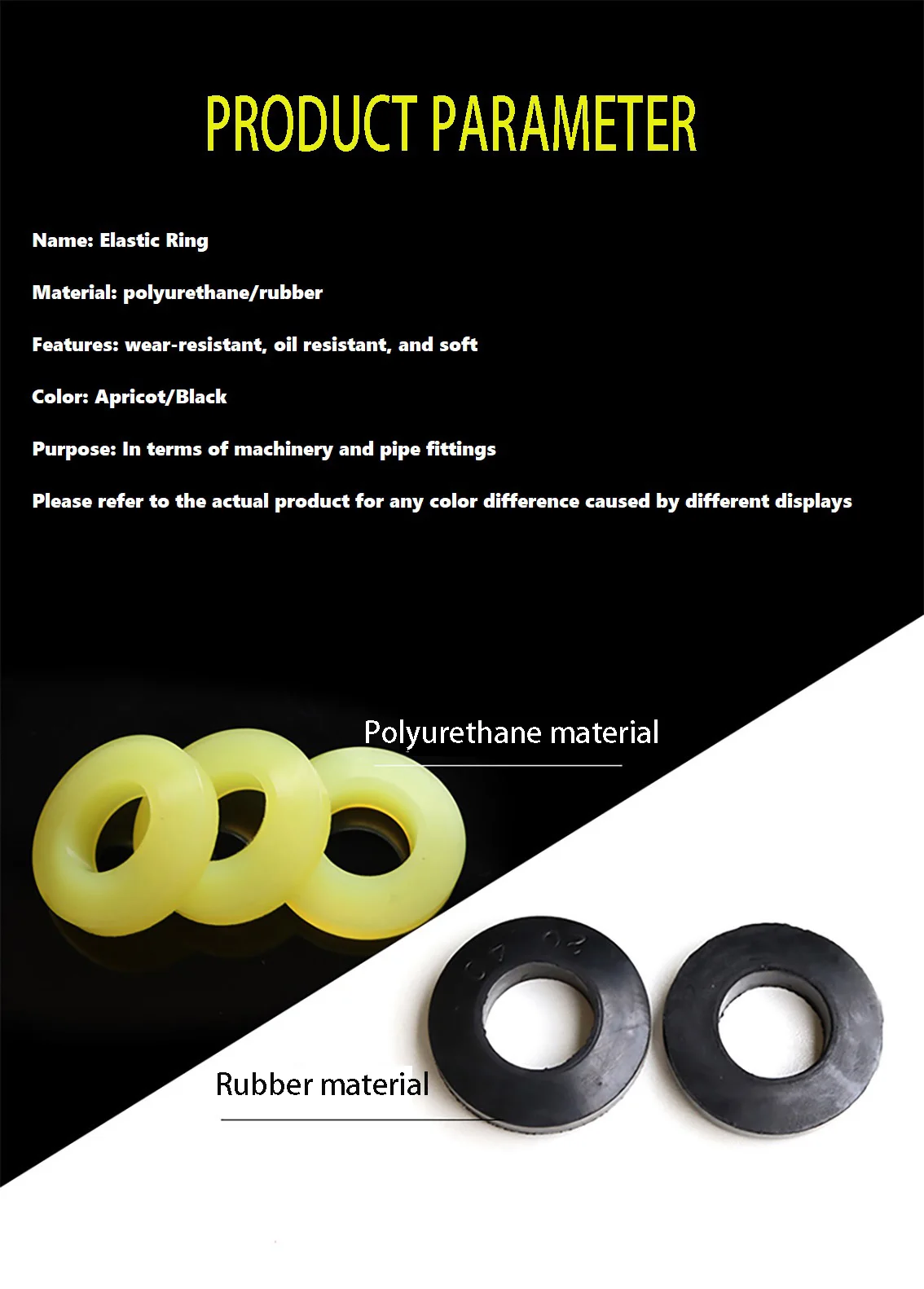 1PCS-Rubber-Elastic-Washer-Elastic-Column-Coupling-Buffer-Pad-High ...