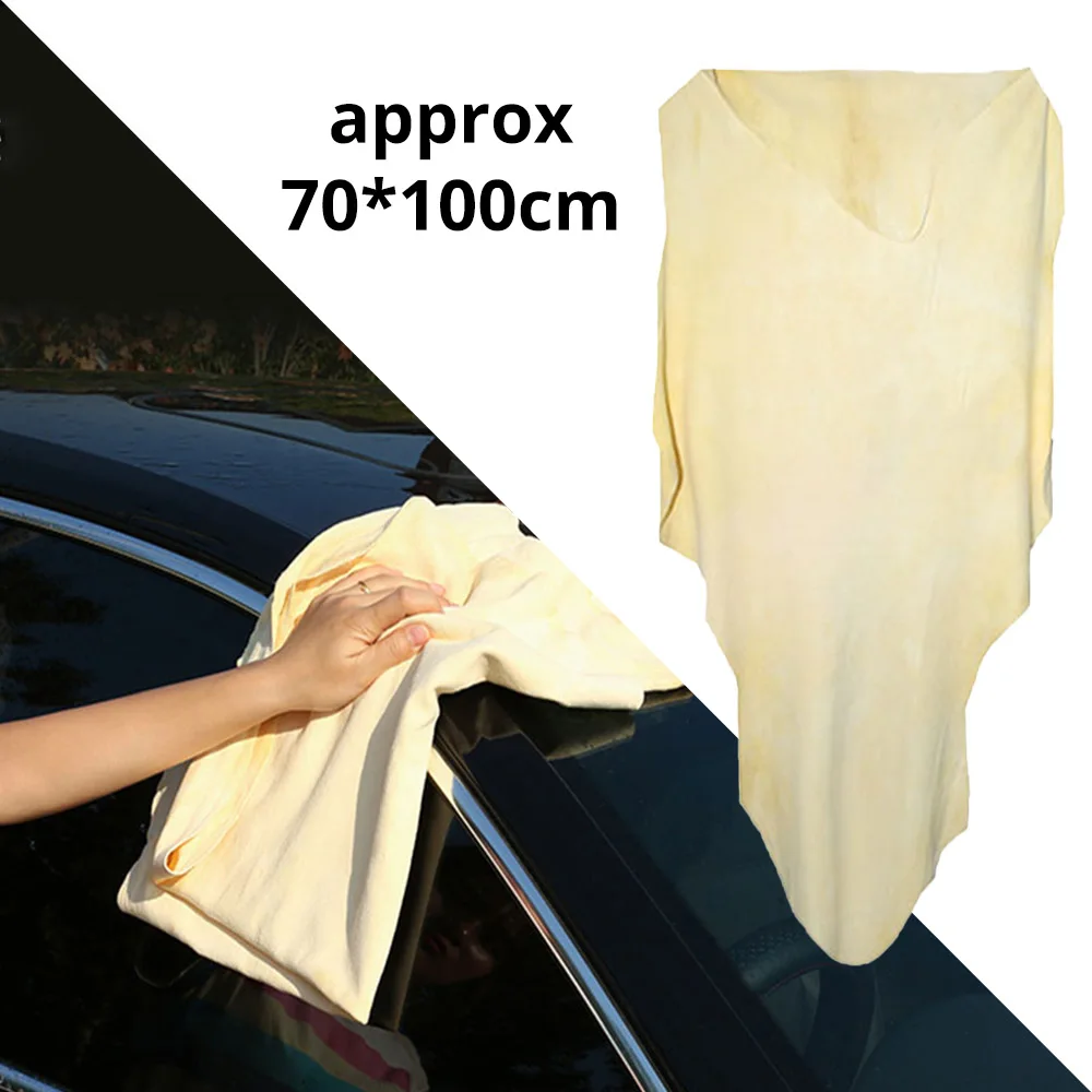 1pcs Car Auto Home Care Auto Car Motorcycle Natural Drying Chamois ...