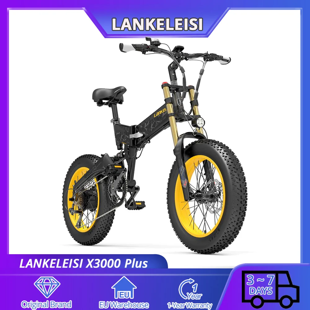 LANKELEISI-X3000-Plus-Folding-Electric-Bike-1000W-Motor-48V-17-5Ah-20 ...