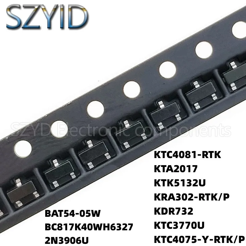 100PCS-SOT323-BAT54-05W-BC817K40WH6327-2N3906U-KTC4081-RTK-KTA2017 ...