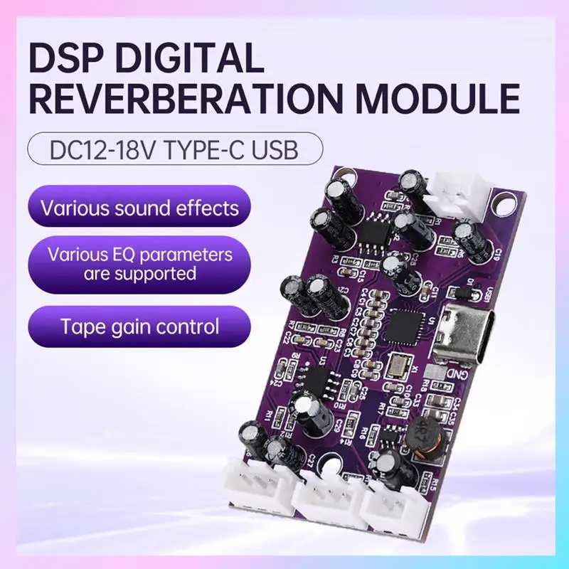 AB25-For DSP Digital Reverb Circuit Module Voice Changer Eq Howling ...