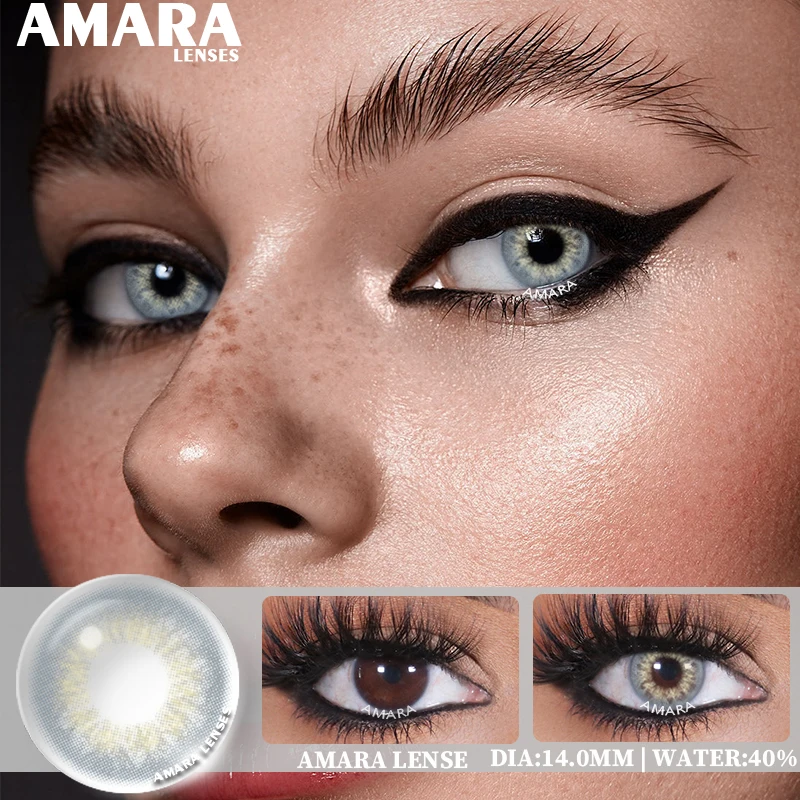 Lentilles De Contact Colorées Naturelles Bleues 2 Pièces Belles ...