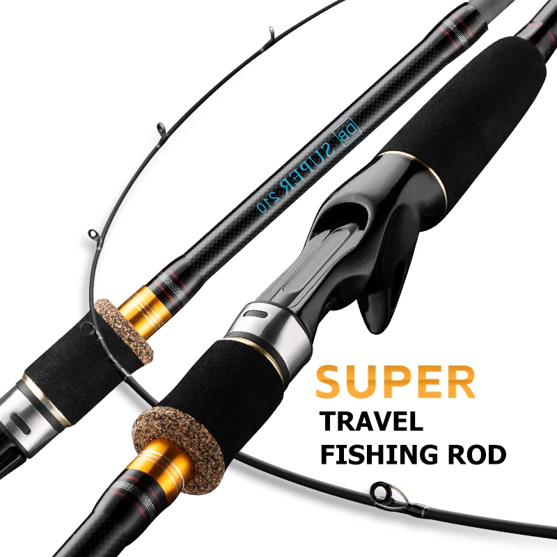 Rooblinos-SUPER-4-Section-Fishing-Rod-Carbon-Fiber-Lure-Spinning ...