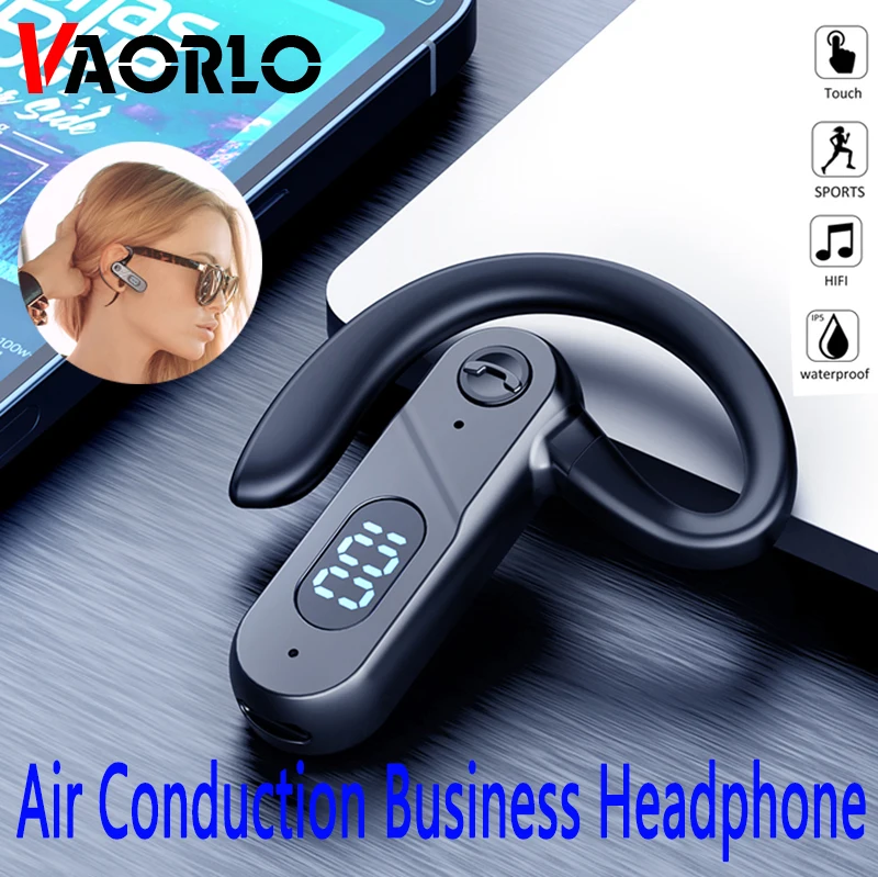 Original Air Conduction Business Wireless Headset LED Display Hifi ...