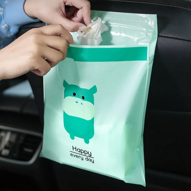 15Pcs Car Garbage Bag Kitchen Trash Rubbish Bag Traveling Portable Auto ...