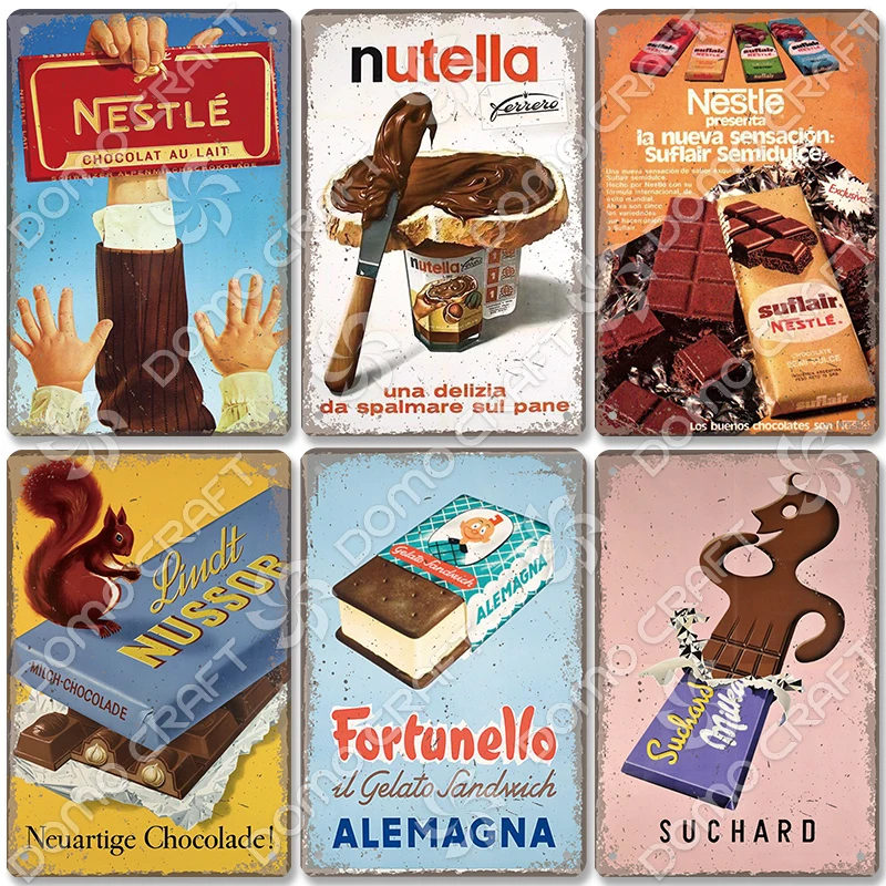 Milk-Chocolate-Poster-Metal-Plaque-Tin-Sign-Vintage-Candy-Chocolate ...