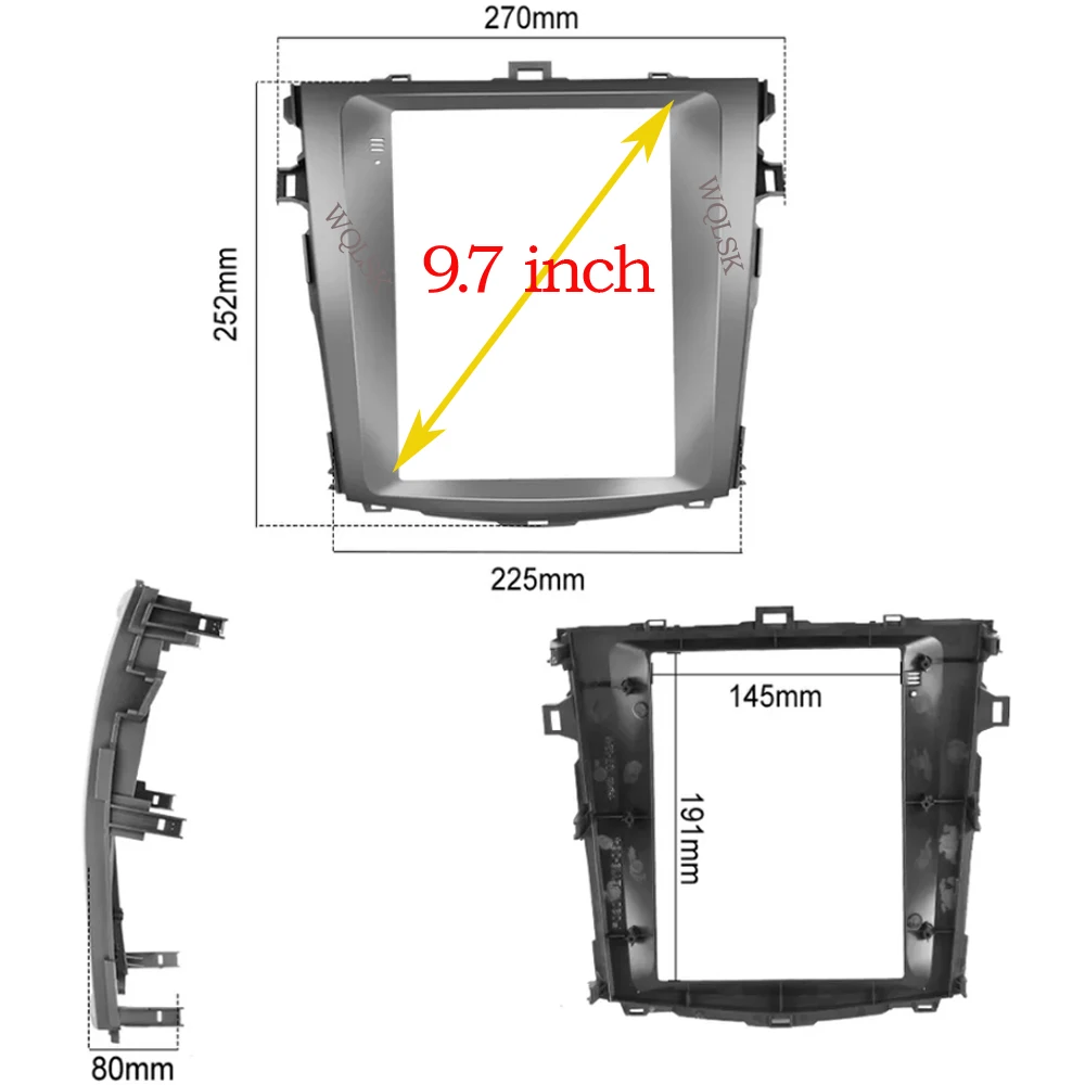 2-Din-9-7-Inch-Car-Radio-Installation-DVD-GPS-ABS-PC-Plastic-Fascia ...