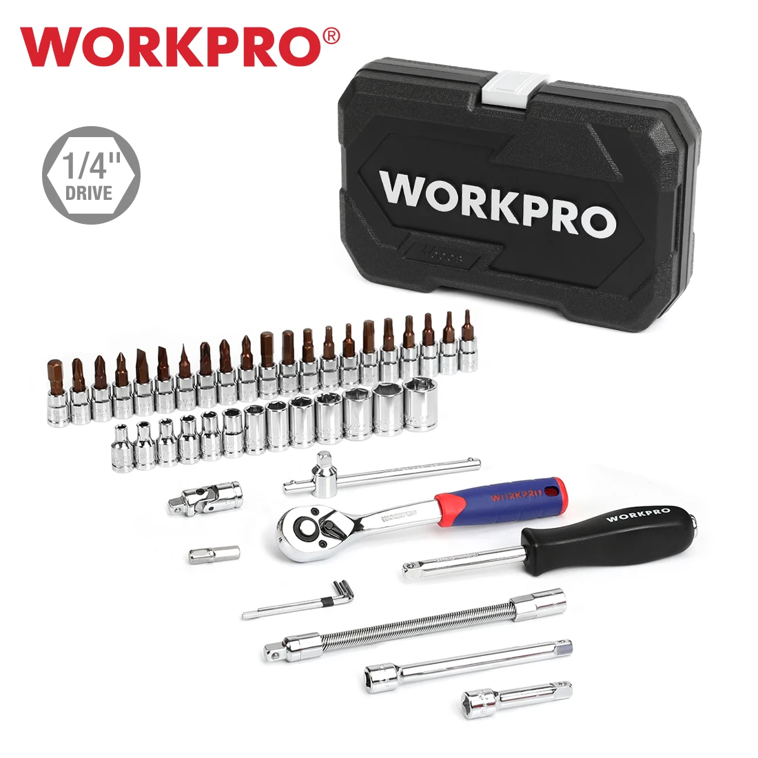 WORKPRO 35-48PC Tool Set Home Instruments Set of Tools for Car Repair ...