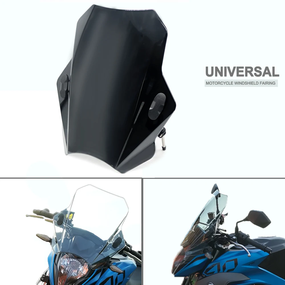 Motorcycle-Windscreen-Windshield-Covers-Deflector-Universal-For-YAMAHA ...