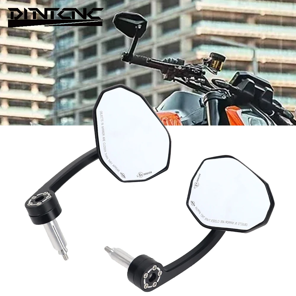 For-790-DUKE-890DUKE-R-Side-Adjustable-Handlebar-Mirror-End-Rotation ...
