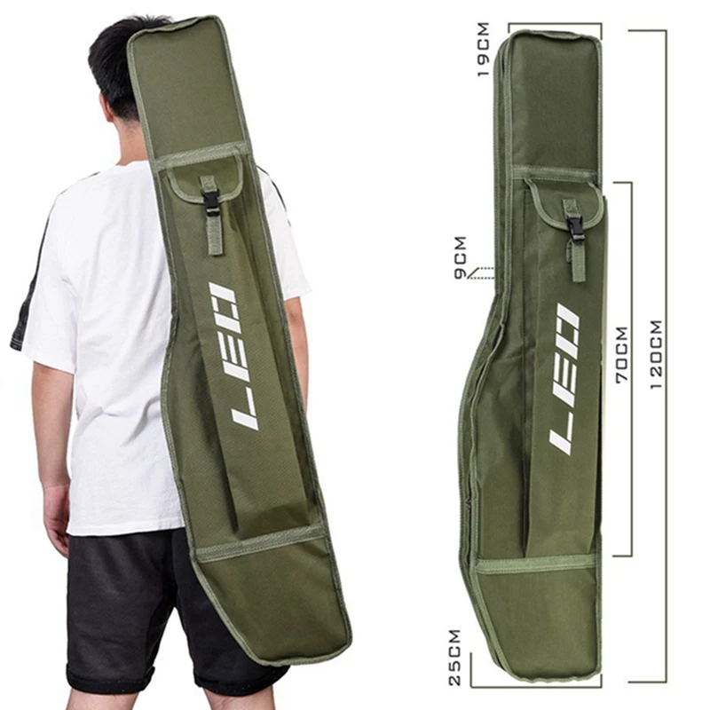120CM Multifunctional Crossbody Fishing Rod Bag 600D Nylon Portable ...