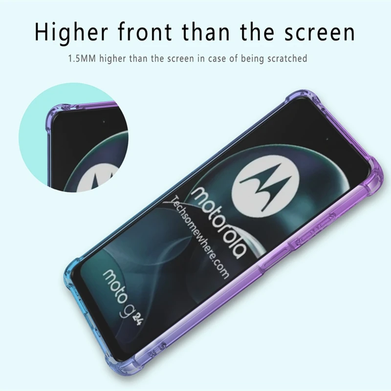 Shockproof Gradient TPU Protective Case - Impact Resistant Stylish ...