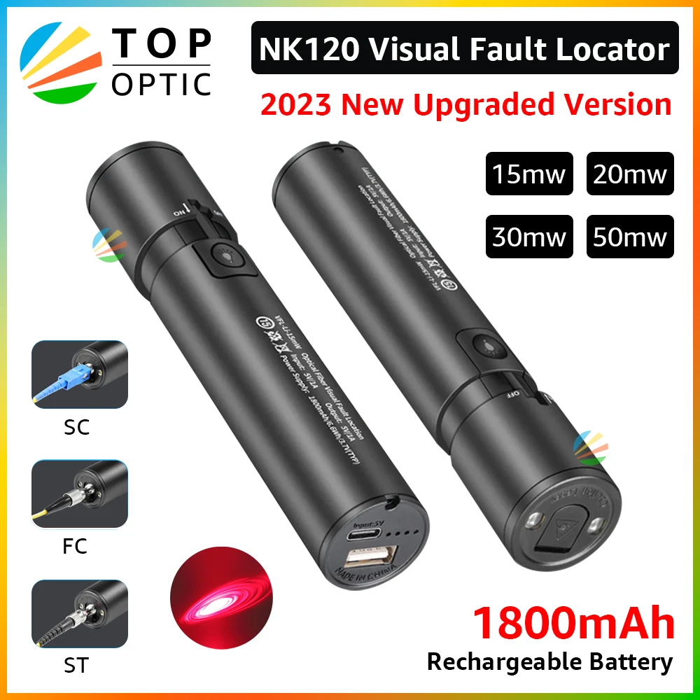 NEW-High-Quality-Optical-Fiber-Laser-Tester-Pen-VFL-Fiber-Optic-Light ...