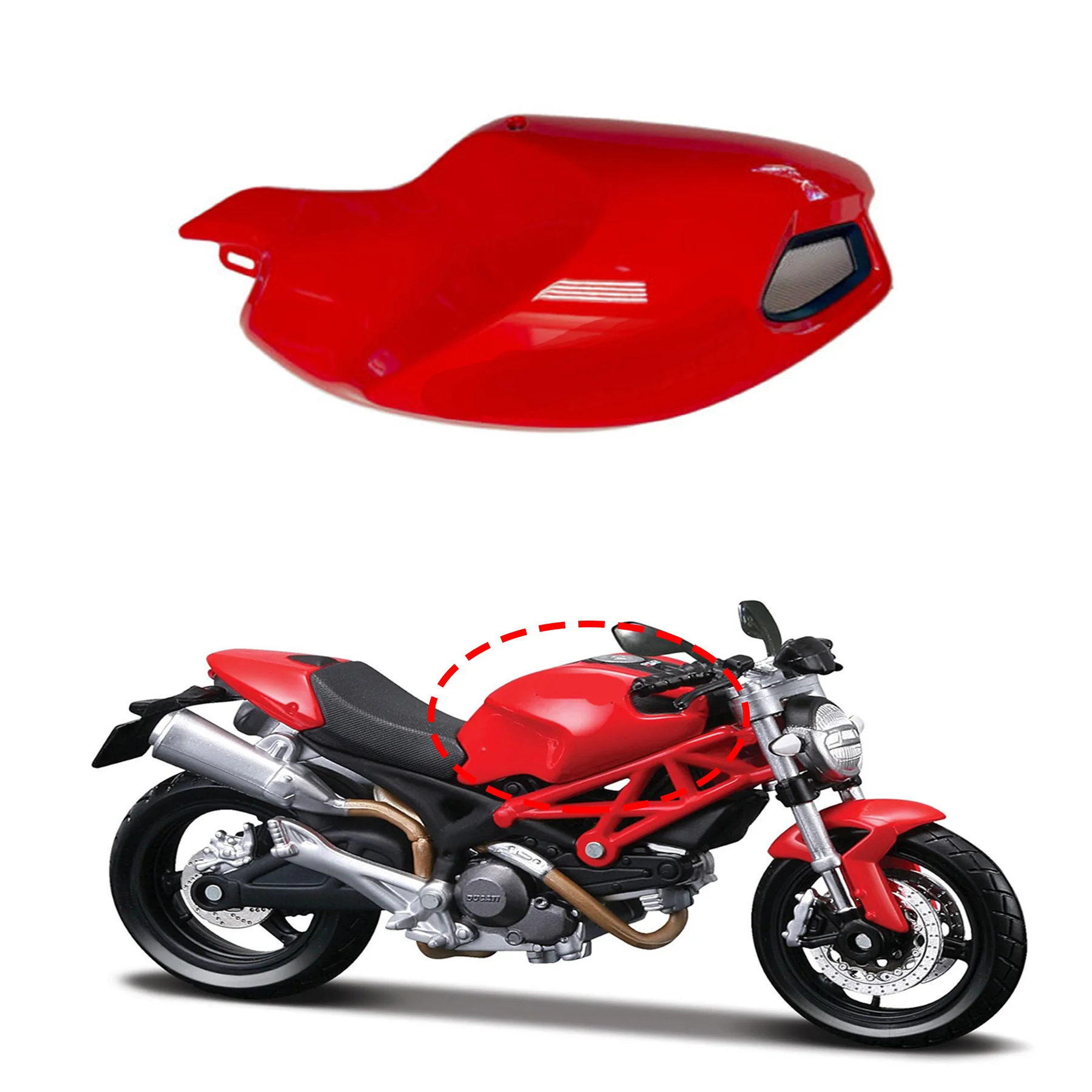 ABS-Plastic-Left-Side-Right-Tank-Fairing-Cove-Fit-for-696-796-1100 ...