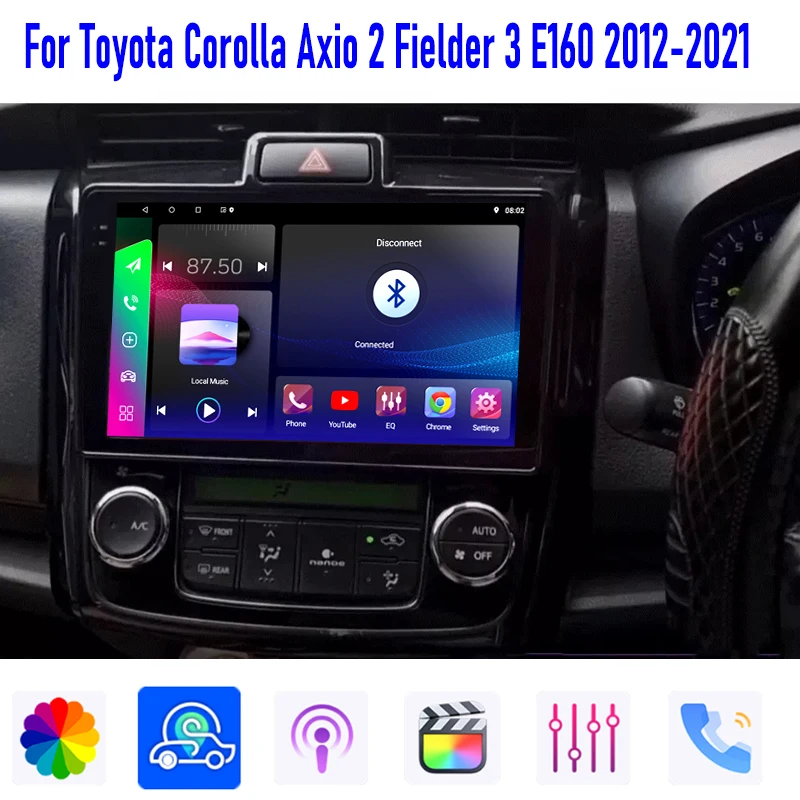 9'' For Toyota Corolla Axio 2 Fielder 3 E160 2012-2021 Car Stereo Radio ...