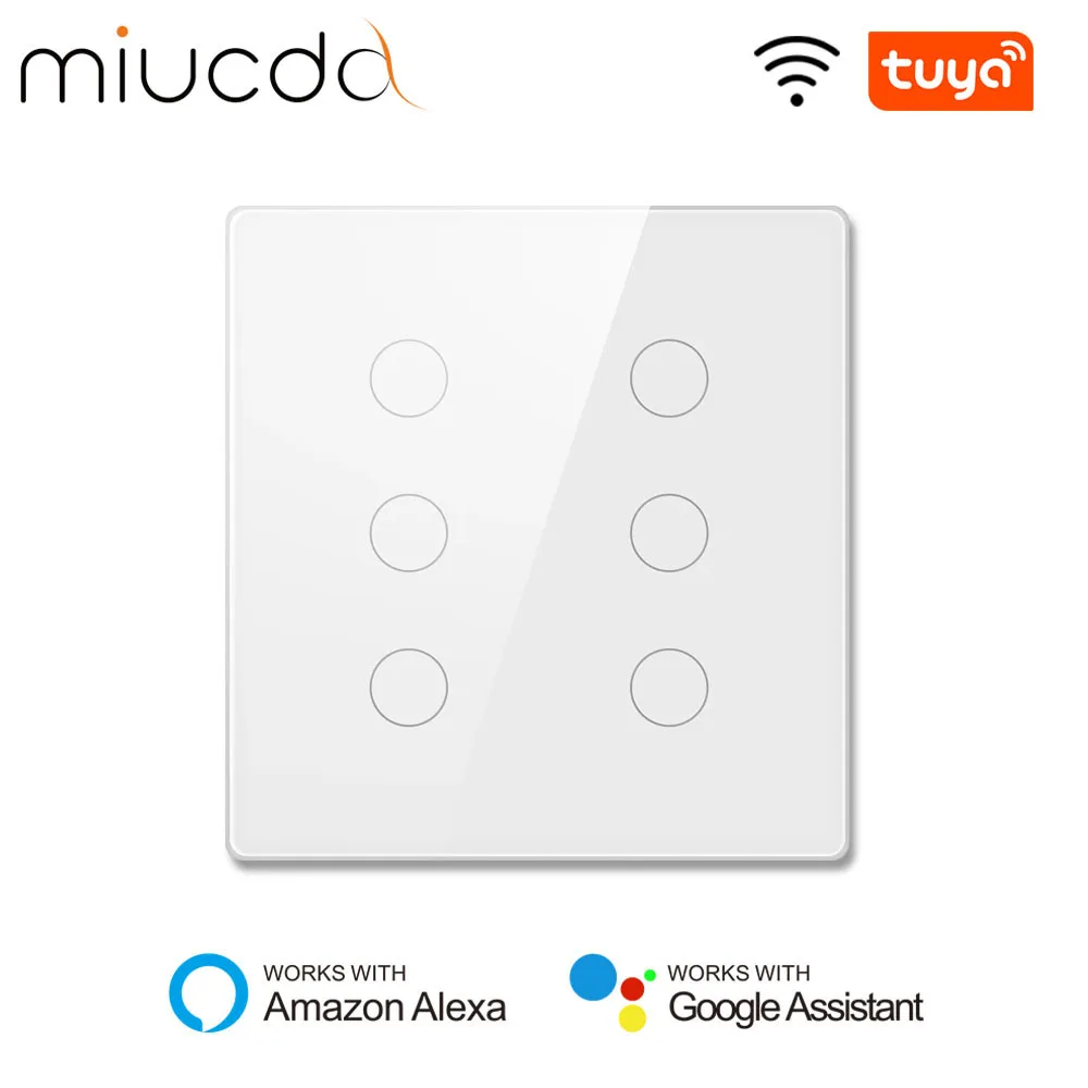 MIUCDA-Tuya-WiFi-Smart-Wall-Touch-Switch-Brazil-Standard-4-6-Gang-Glass ...